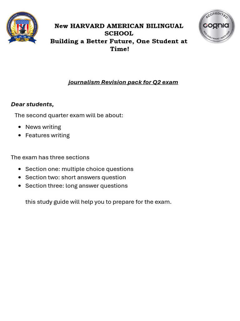 Study guide Q2 Answers | PDF | News | Textbook