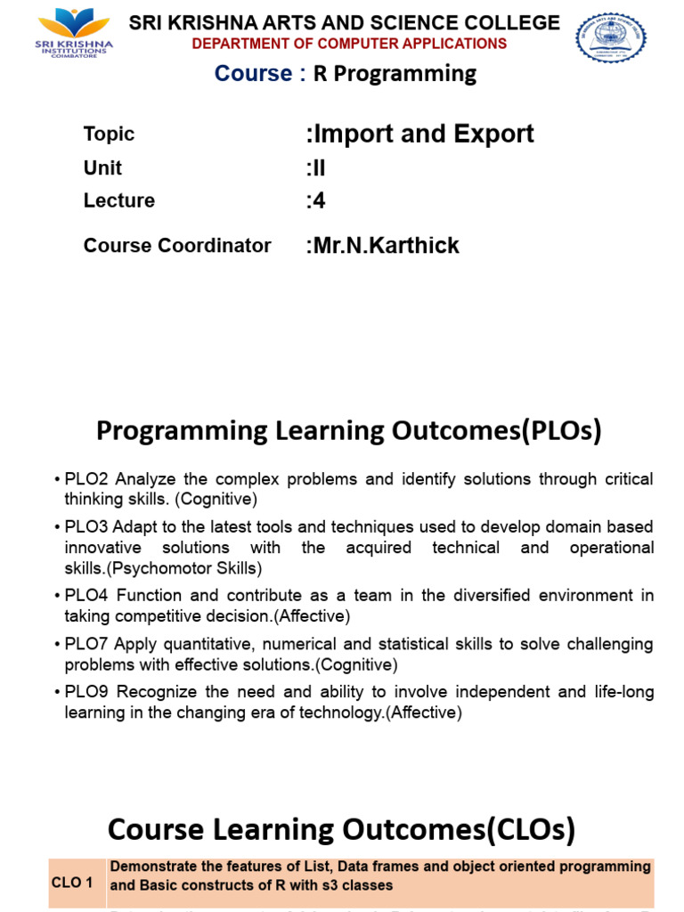 Lecture 4.pptx | PDF | Comma Separated Values | Computing Lecture 4.pptx | PDF | Comma Separated Values | Computing