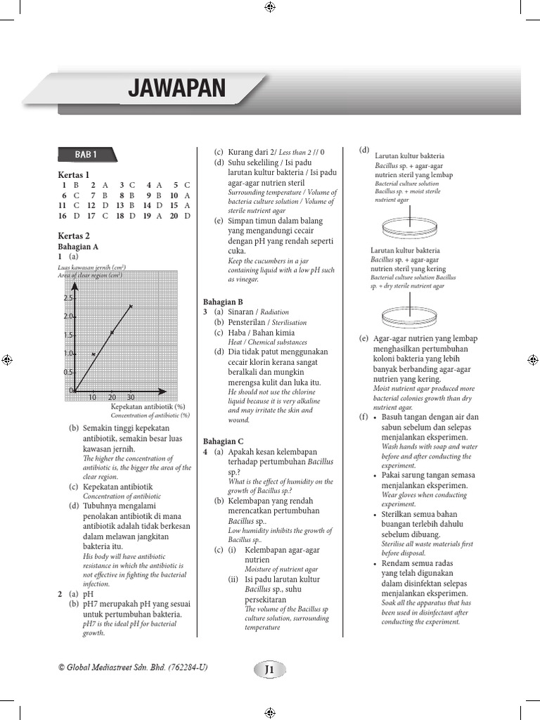Jawapan Smart Practice Sains Ting 5 | PDF | Agar | Bacteria