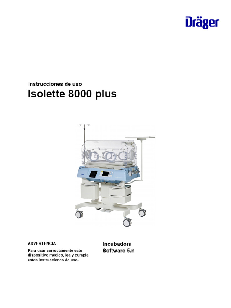 IfU - Isolette 8000 Plus SW 5n Ifu Mu25949 Es | PDF | Ingenieria ...