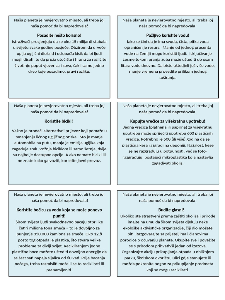 Primjer Flajera - OŠ Travnik | PDF