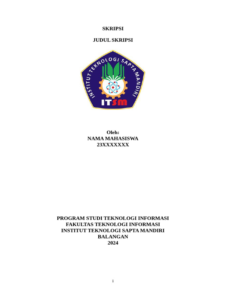 Template Skripsi Prodi Ti | PDF