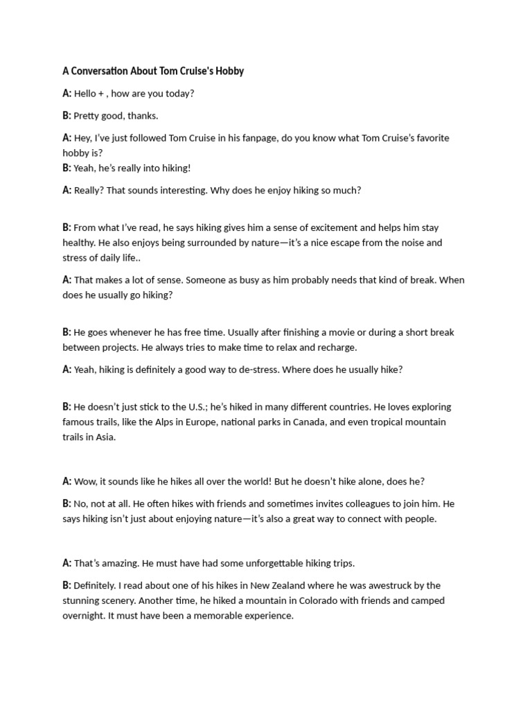 A Conversation About | PDF