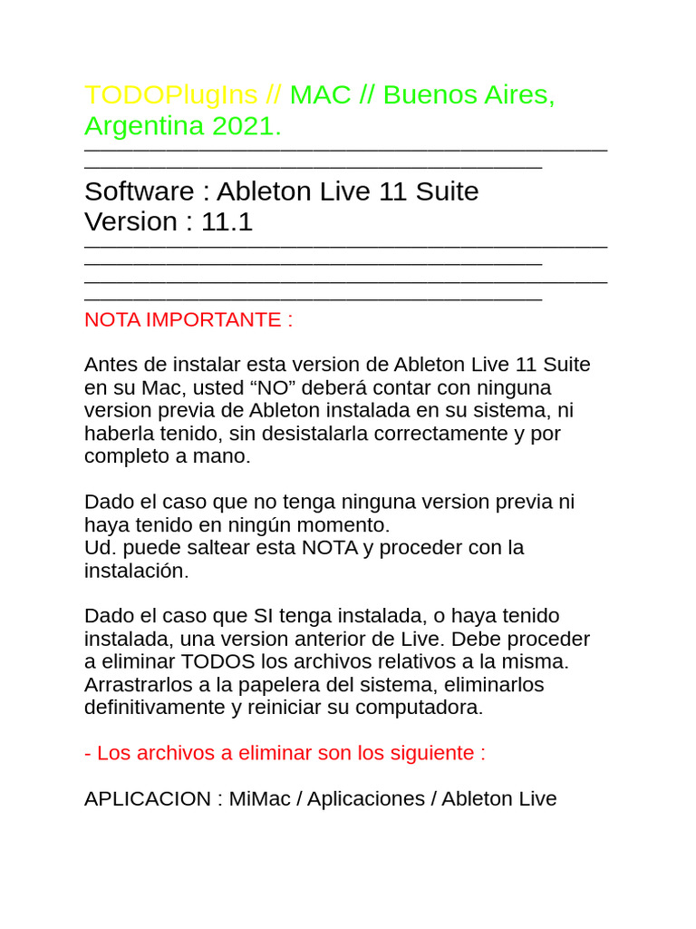 Instrucciones | PDF | Buscador (software) | Software de la aplicacion