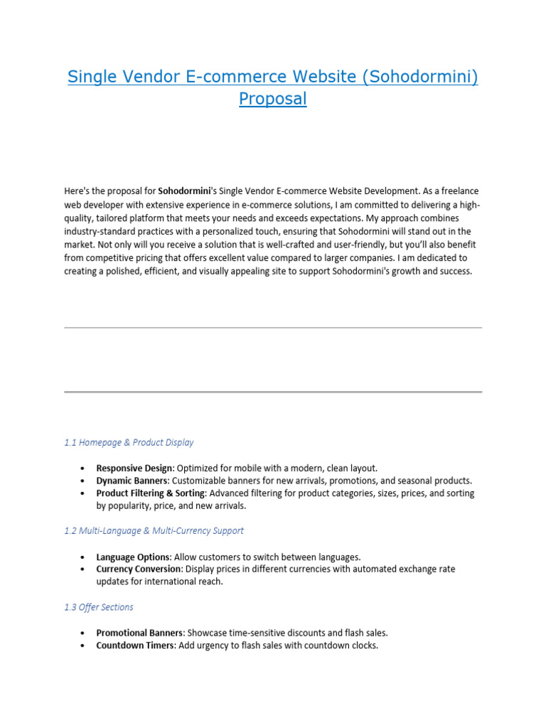 Single Vendor E-Commerce | PDF | Point Of Sale | E Commerce