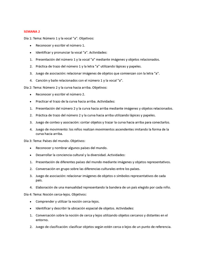 Plan Junio 2 Semanas Preescolar | PDF | Compost | Reciclaje