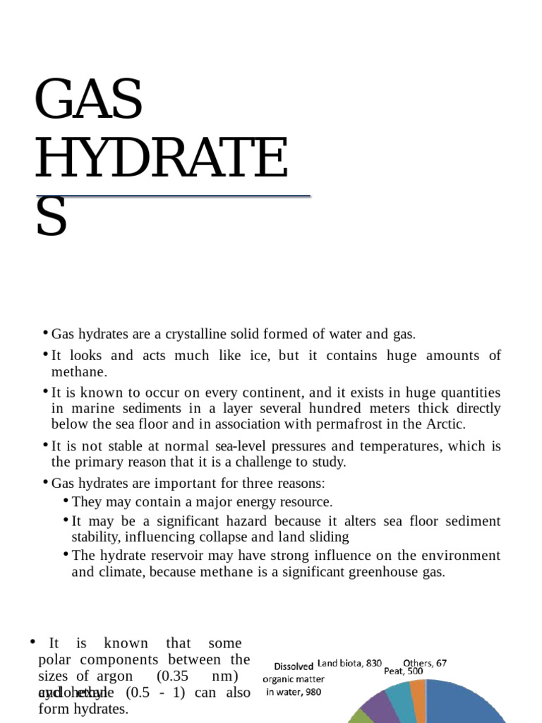 Understanding Gas Hydrates and Their Impact | PDF | Methane | Gases