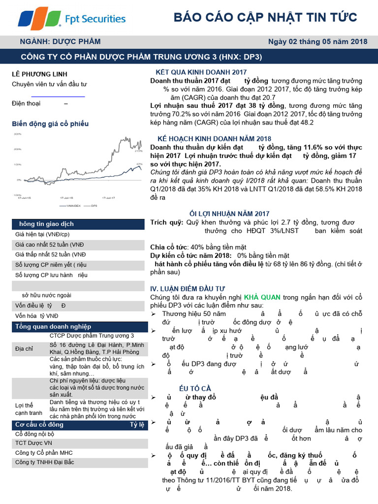 DP3 - Cap Nhat DHCD 2018 | PDF
