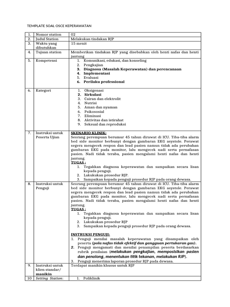 Zuryaty-Soal Osce (RJP) | PDF