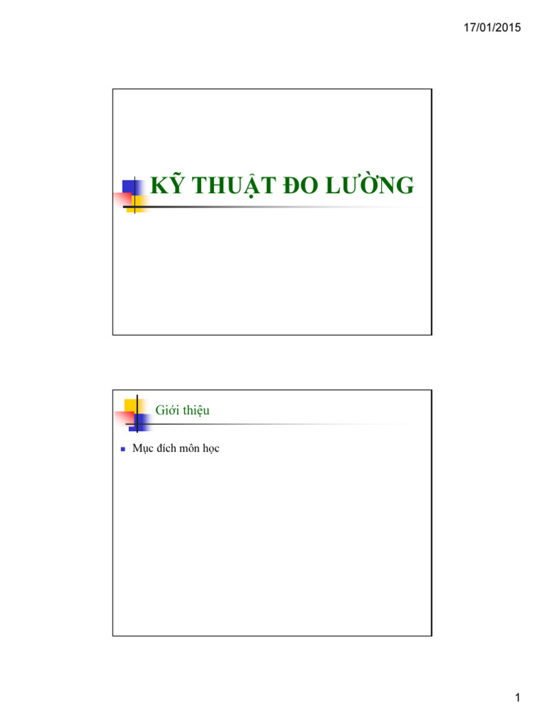 Chuong1 - Khai Niem Do Luong | PDF