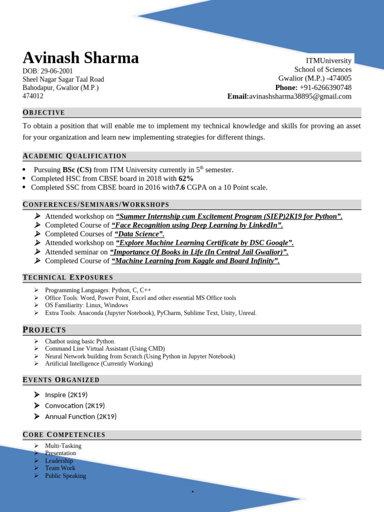 Avinash Sharma Resume Final | PDF