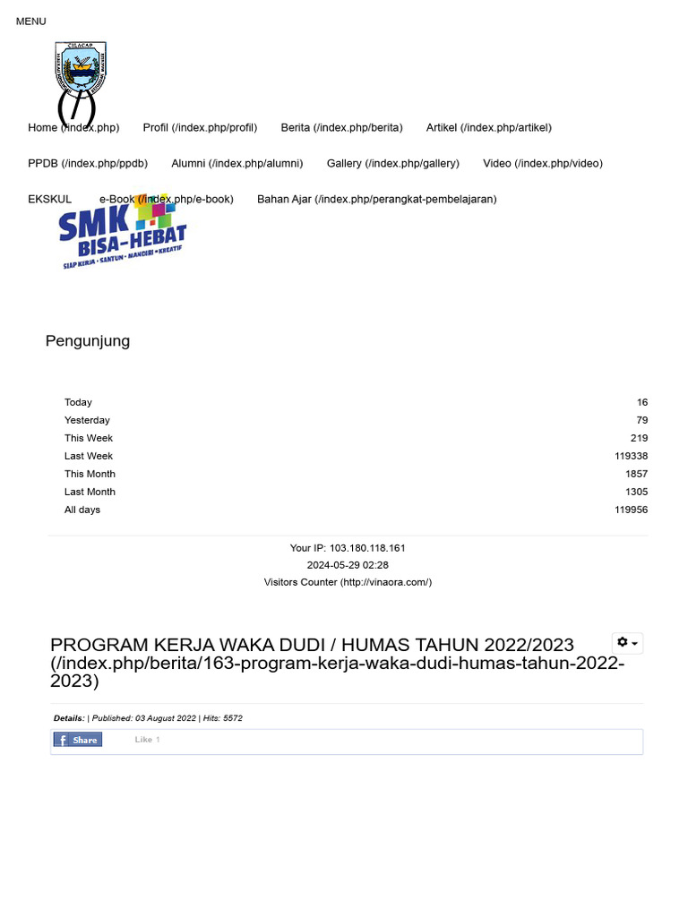 Program Laporan Waka Humas Iduka 2024 E-Kinerja | PDF