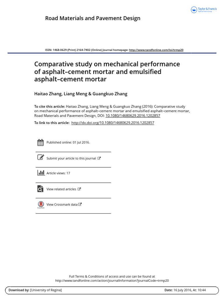zhang2016 | PDF | Strength Of Materials | Young's Modulus