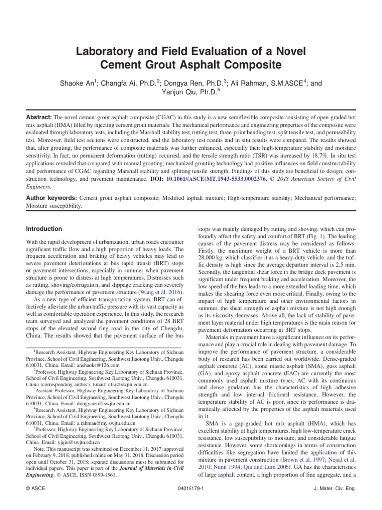 an2018 | PDF | Road Surface | Concrete