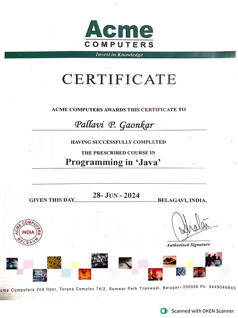 Java certificate | PDF Java certificate | PDF