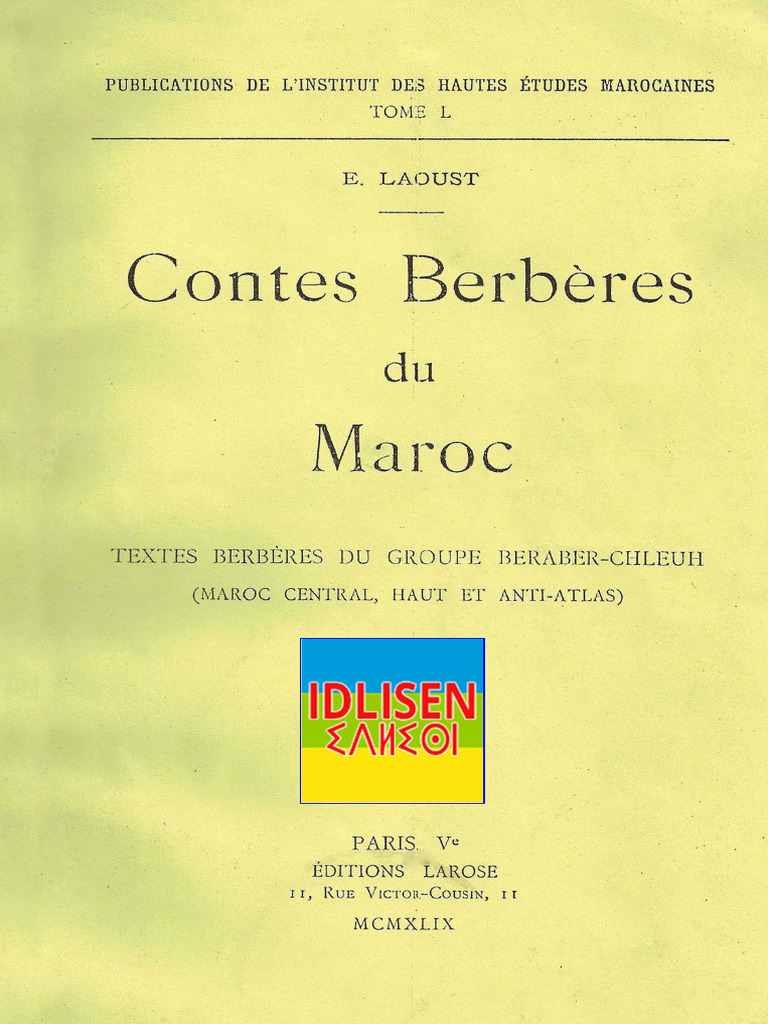 Contes Berbères Du Maroc - E.laoust 1-2 | PDF