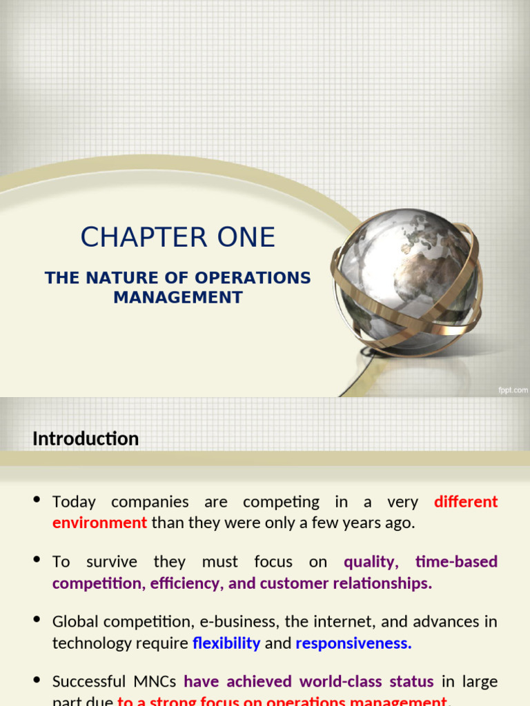 Understanding Operations Management Basics | PDF | Strategic Management | Operations Management