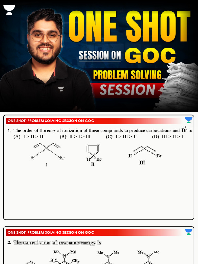 24.12.2024 One Shot Session On Goc | PDF | Aromaticity | Acid
