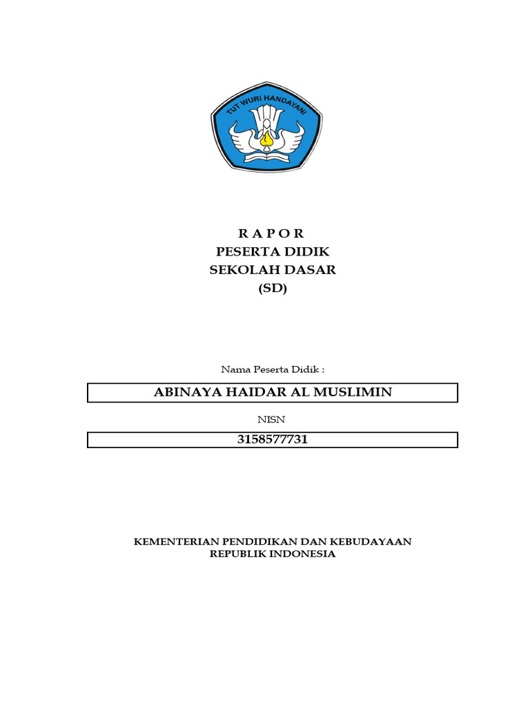 Contoh Rapot | PDF