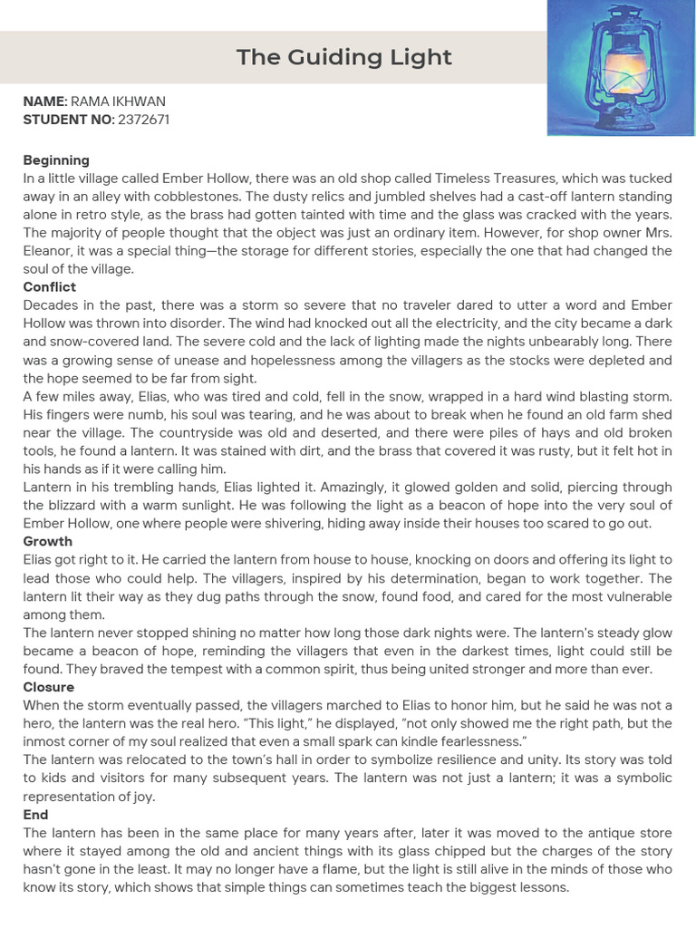 The Guiding Light | PDF | Lantern