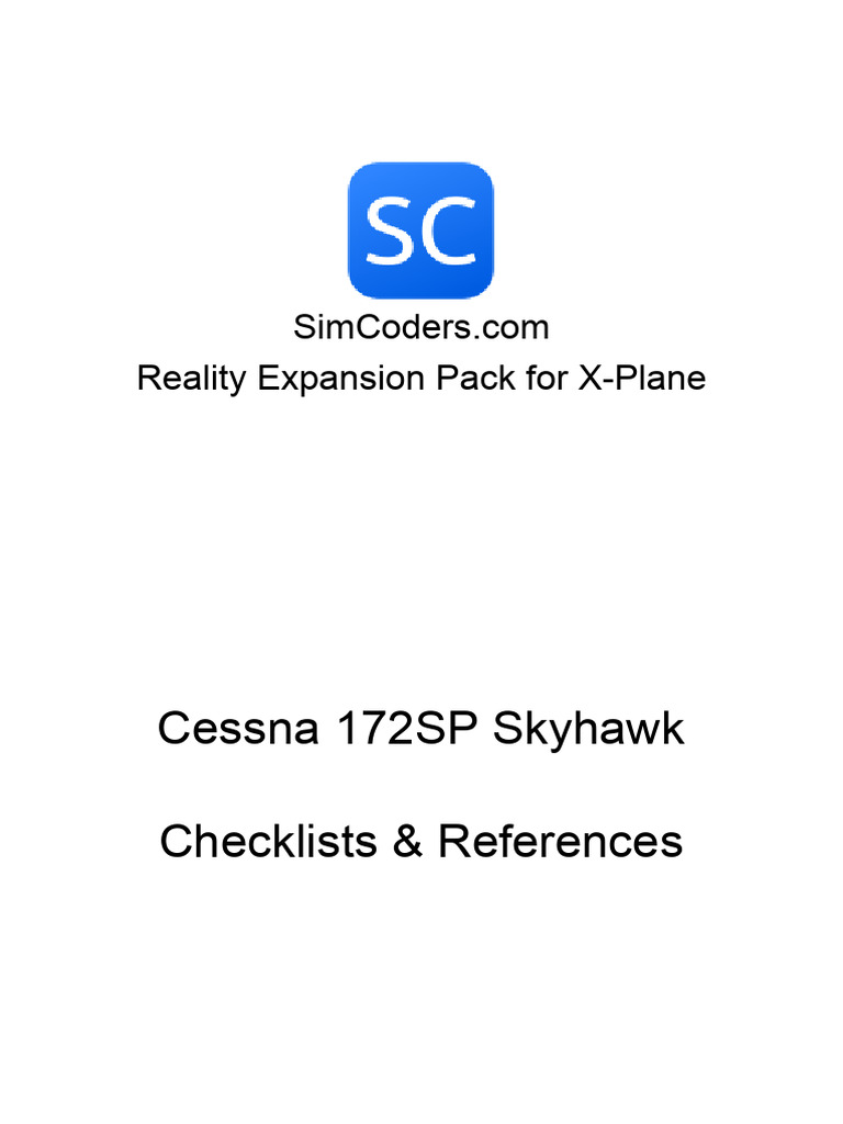 REP-c172-checklists-references | PDF | Takeoff | Aircraft