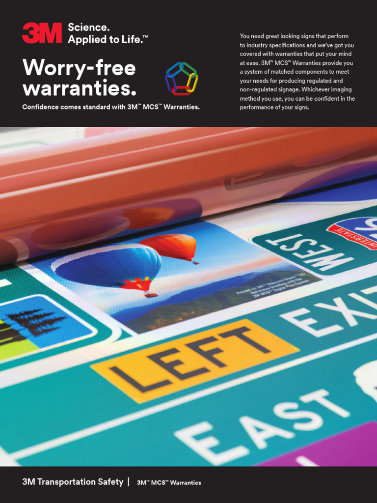 3M MCS For Traffic Signs | PDF | Printing