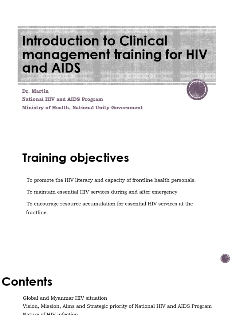 HIV Training for Health Workers | PDF