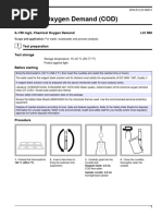Hach LCK1414 COD Test Method (As Per ISO-6060) | PDF | Chemical ...