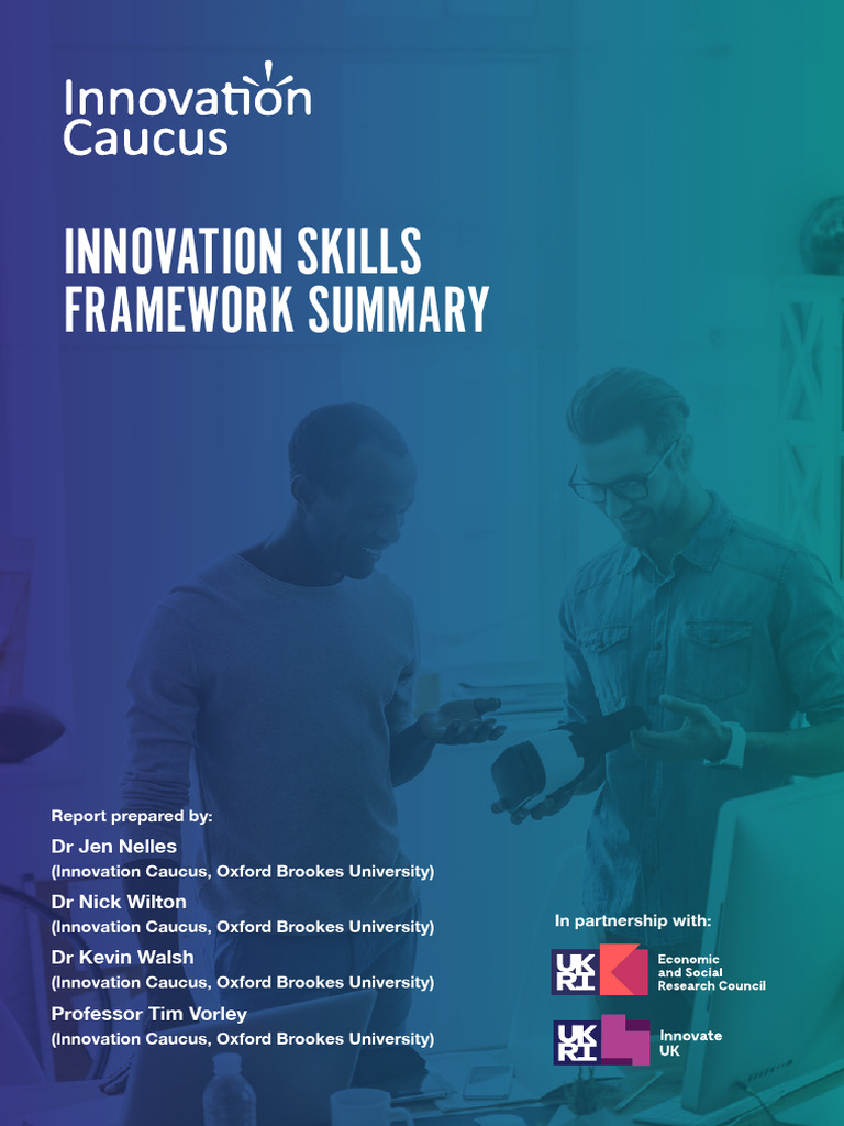 Innovation Skills Framework Overview | PDF | Innovation | Risk
