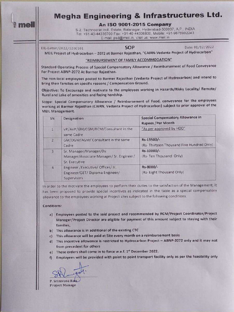MEIL-HRA Policy | PDF
