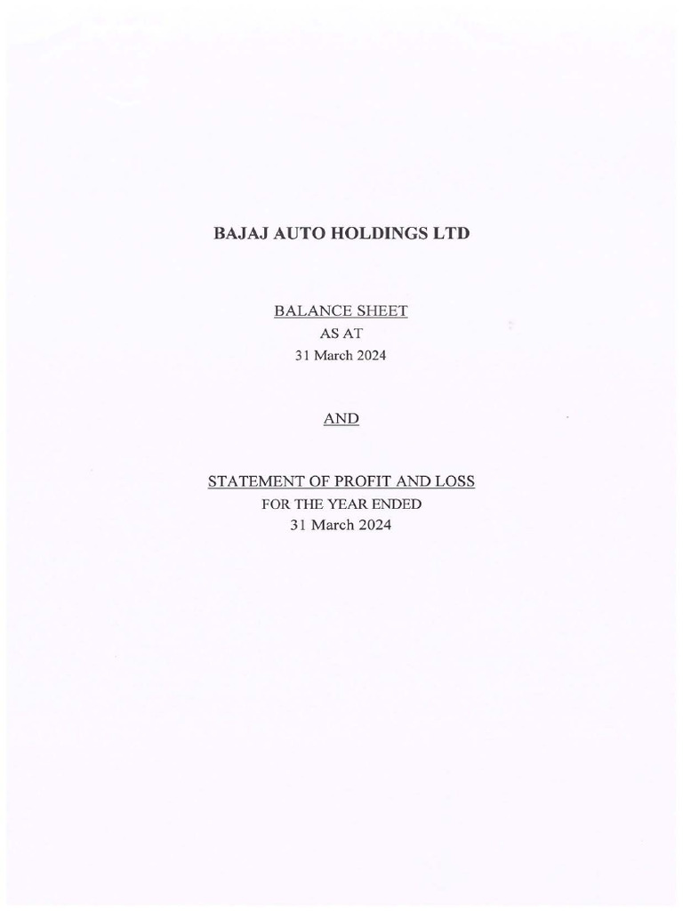 BAHL - Annual Report - FY2024 | PDF