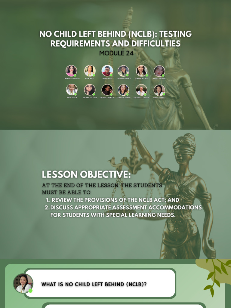 No Child Left Behind (NCLB) Testing Requirements and Difficulties | PDF