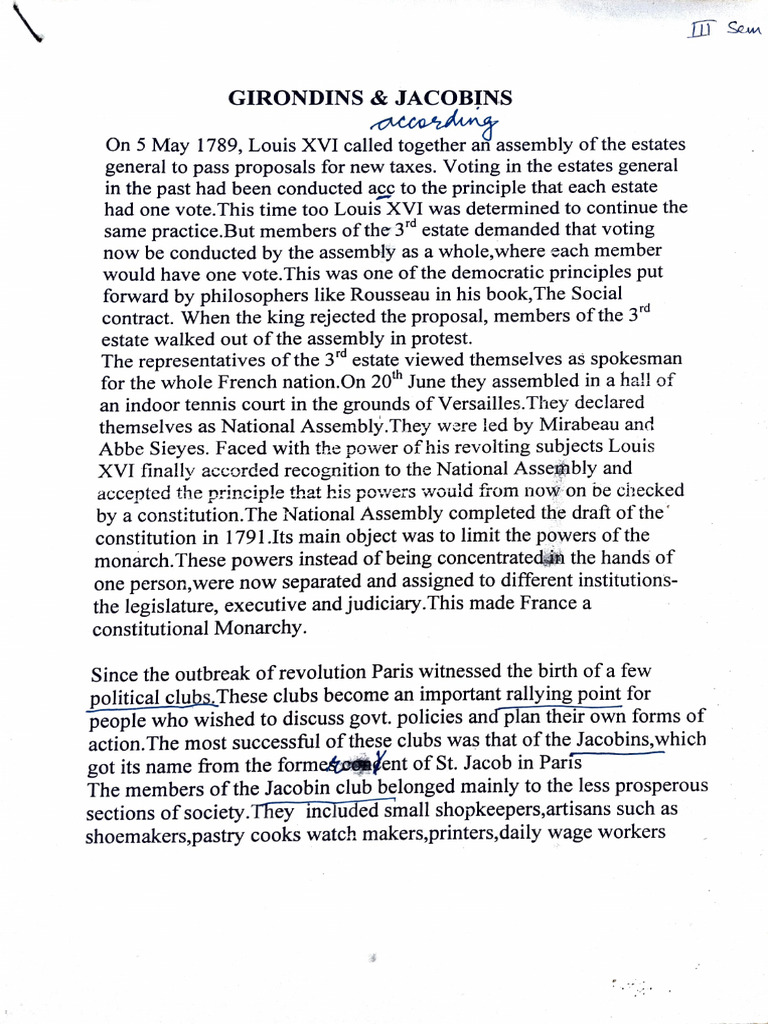 Girondins and Jacobins | PDF