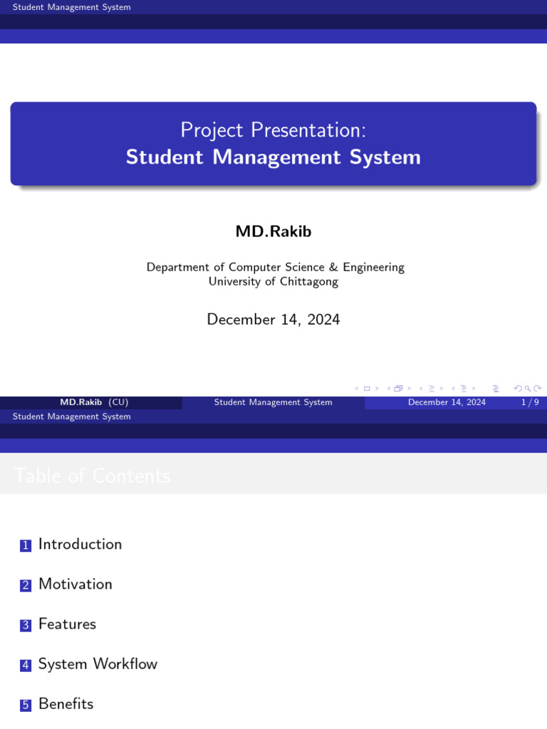 Student Management System | PDF | Data | Databases