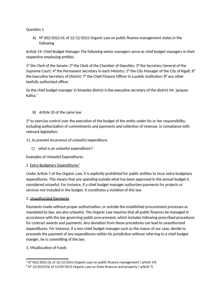 2Nd group assigment | PDF | Public Finance | Budget