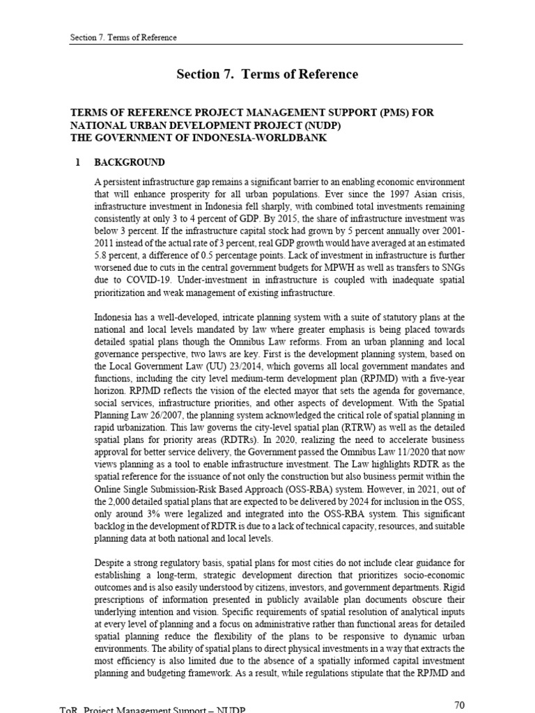 Tor Pms Nudp | PDF | Project Management | Infrastructure