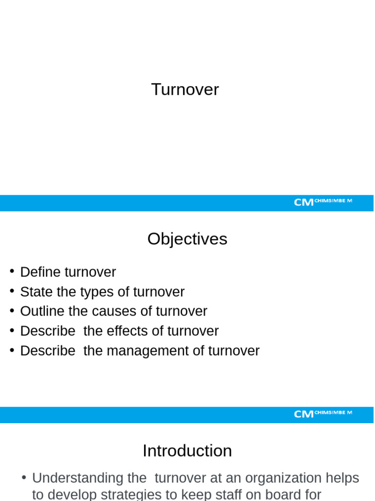 2.Turnover | PDF | Turnover (Employment) | Employment