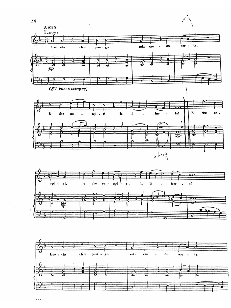 Lascia Ch'io Pianga | PDF