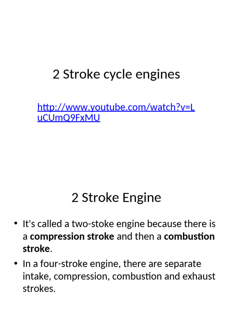 2 Stroke Cycle Enginess | PDF | Internal Combustion Engine | Piston