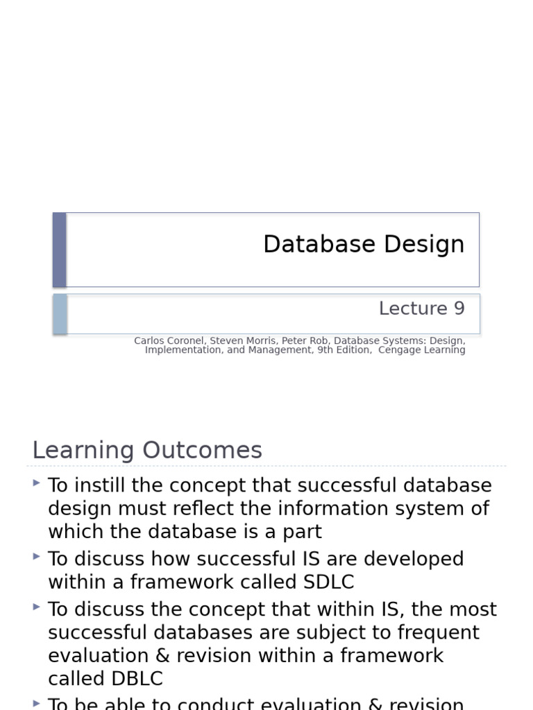 LEC09 DBDesign Update | PDF | Databases | Conceptual Model