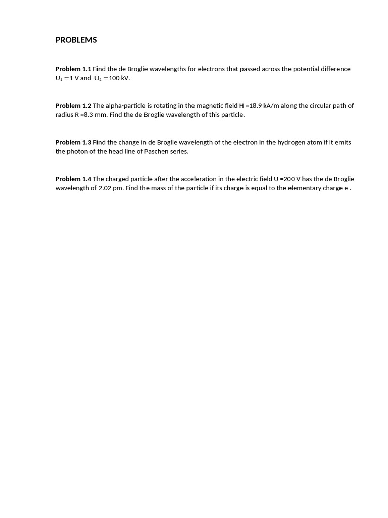 Problems | PDF