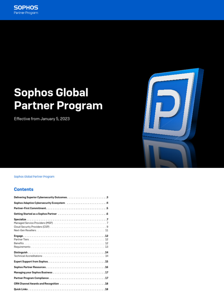 Sophos Partner Program Guide | PDF | Cloud Computing | Amazon Web Services