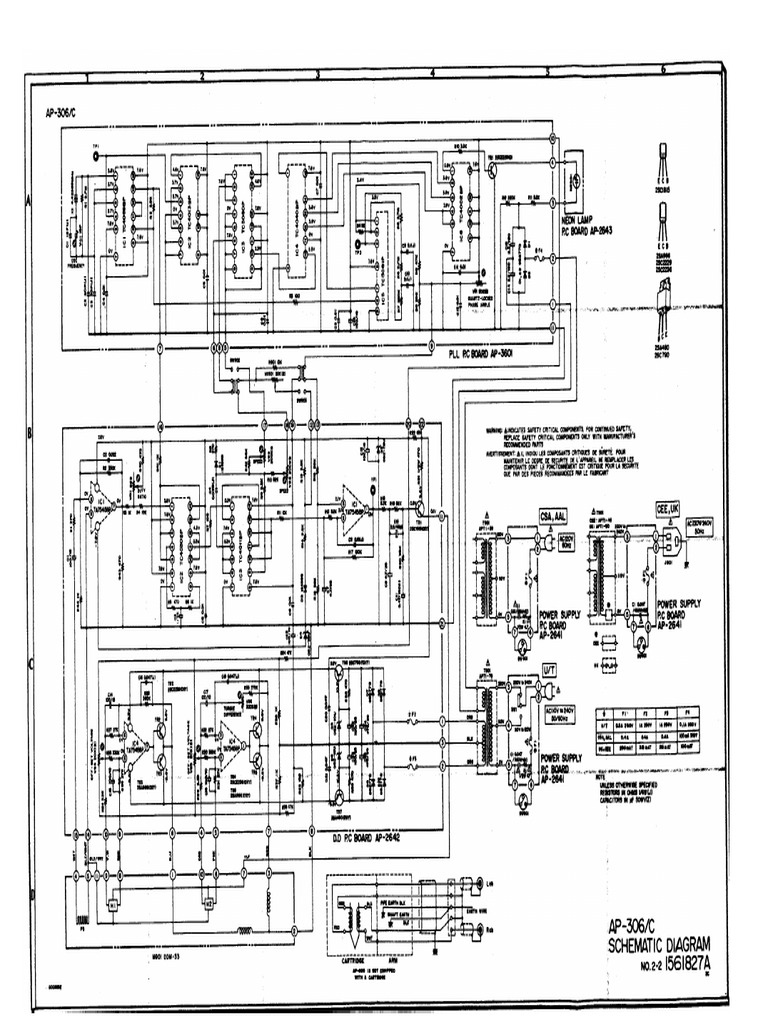 Akai Ap-306c Turntable Schematic | PDF