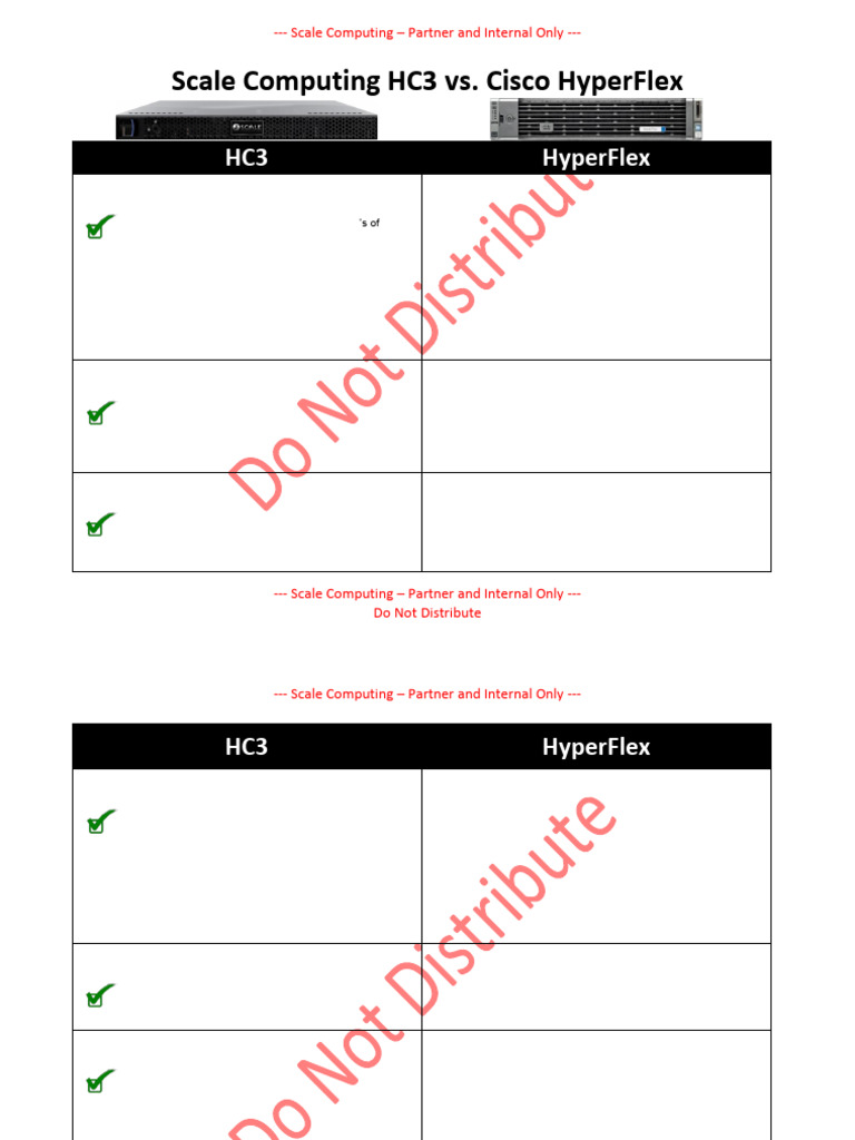 Internal HC3 Vs HyperFlex Battlecard | PDF | Computer Cluster ...