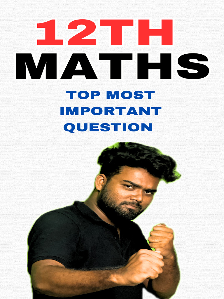 12th Maths Important Study Material | PDF | Line (Geometry) | Ellipse