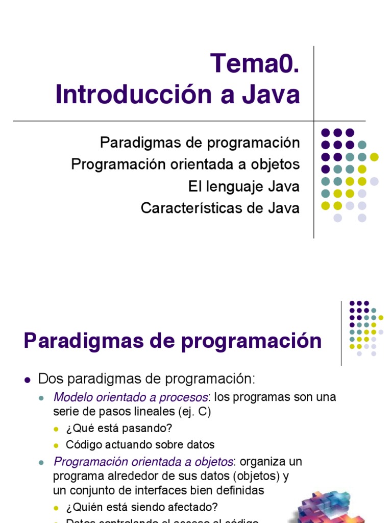 Programacion Avanzada Teoria | PDF | Java (lenguaje de programación) | Objeto (informática)