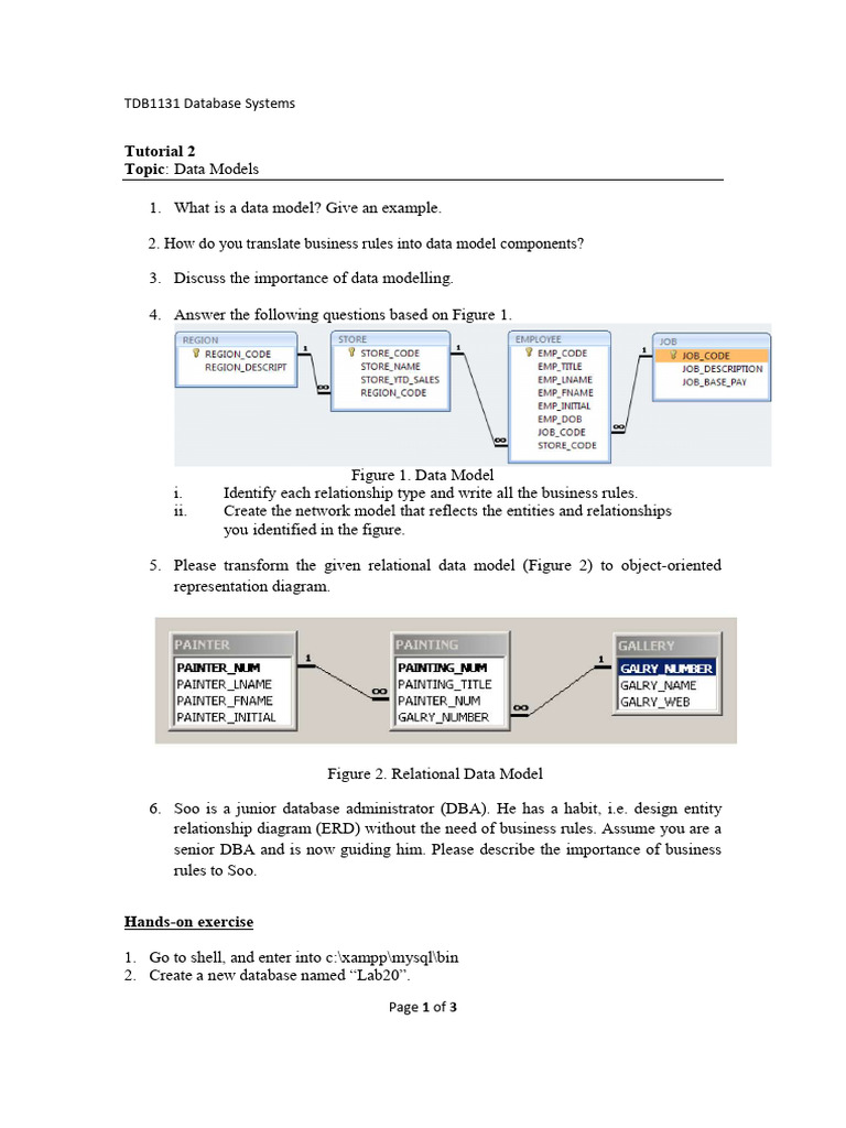 376867_Lab2 | PDF | Data Model | Relational Model