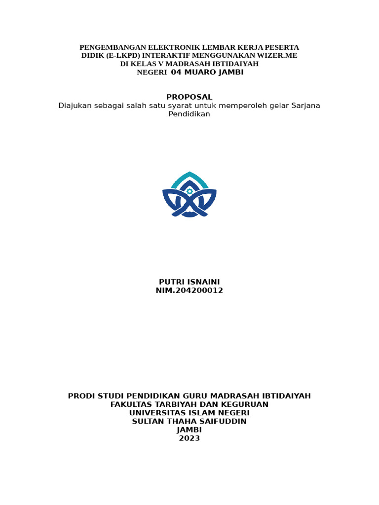 Proposal Putri | PDF