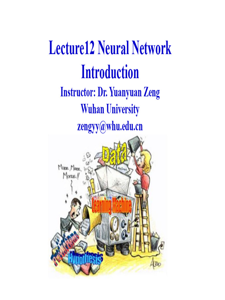 Lecture12：neural Network Intro Pdf