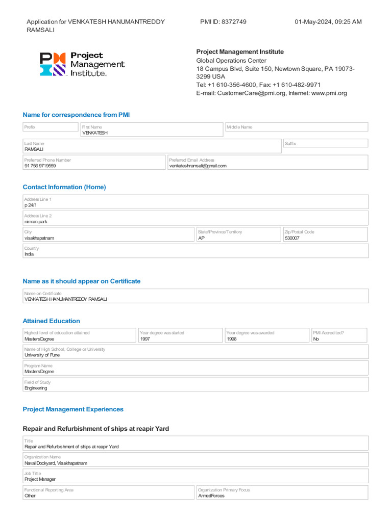 Application Report - 6713041 | PDF